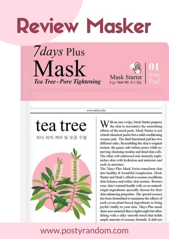 [Review Masker] Ariul 7 Days Plus Mask Tea Tree – postyrandom