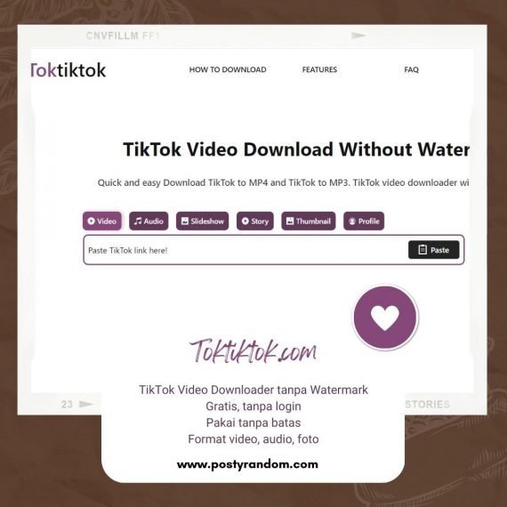 Toktiktok, Cara Mudah Unduh File Tiktok Tanpa Watermark – postyrandom Toktiktok, Cara Mudah Unduh File Tiktok Tanpa Watermark – postyrandom